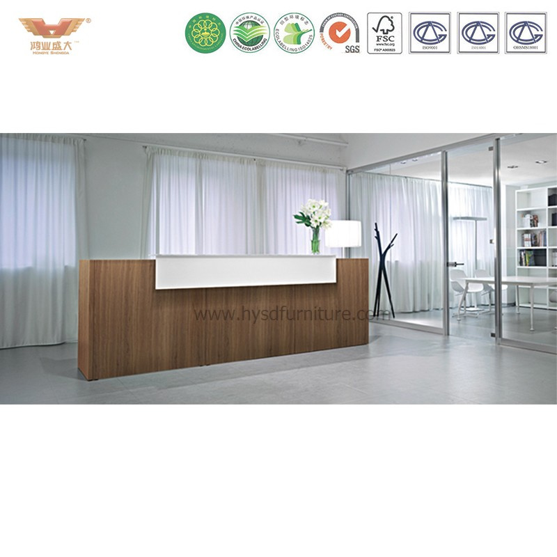Modern Appearance Office Counter Design Glass Reception Desk ...
