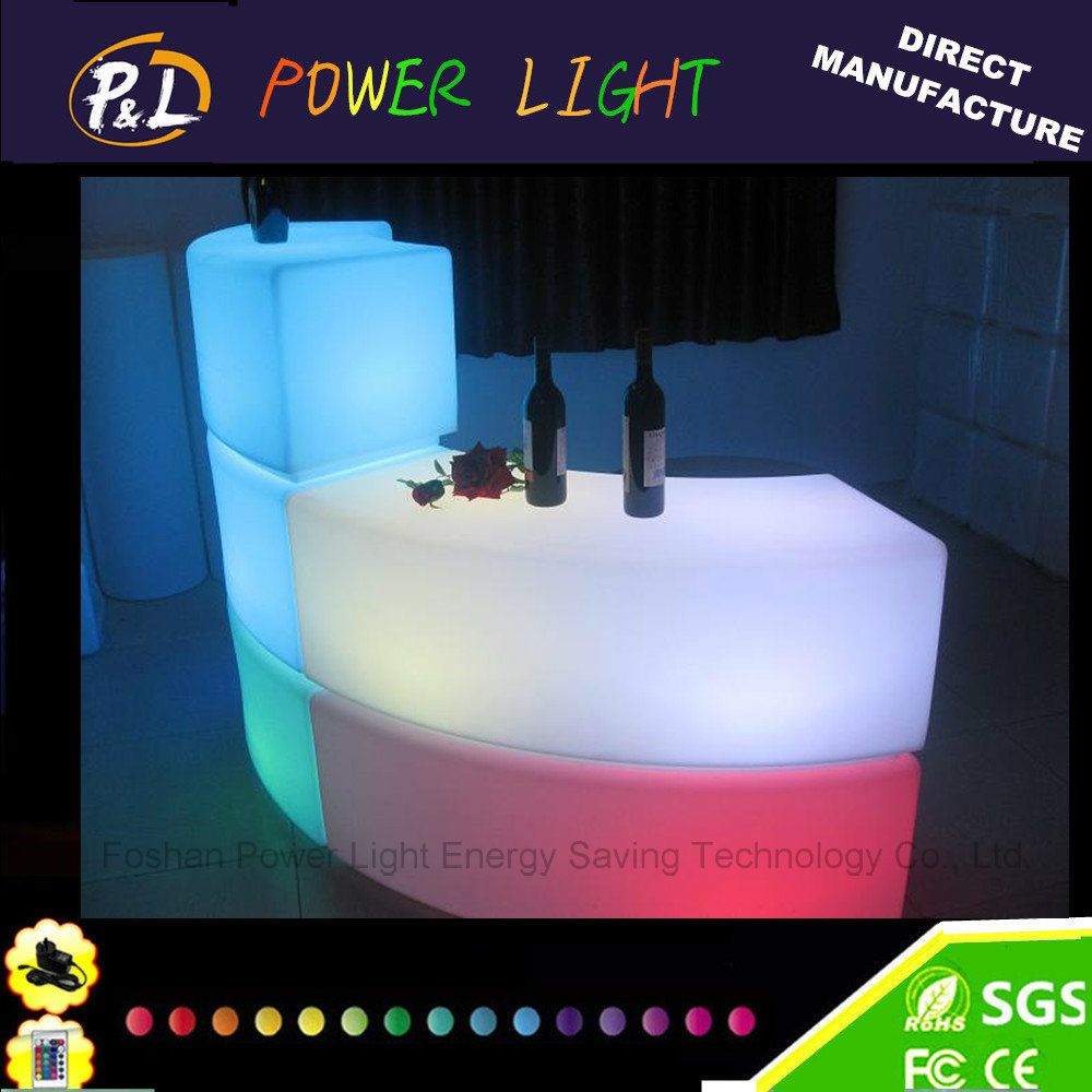 Outdoor Furniture Rechargeable Colorful LED Lighted Snake Bench ...