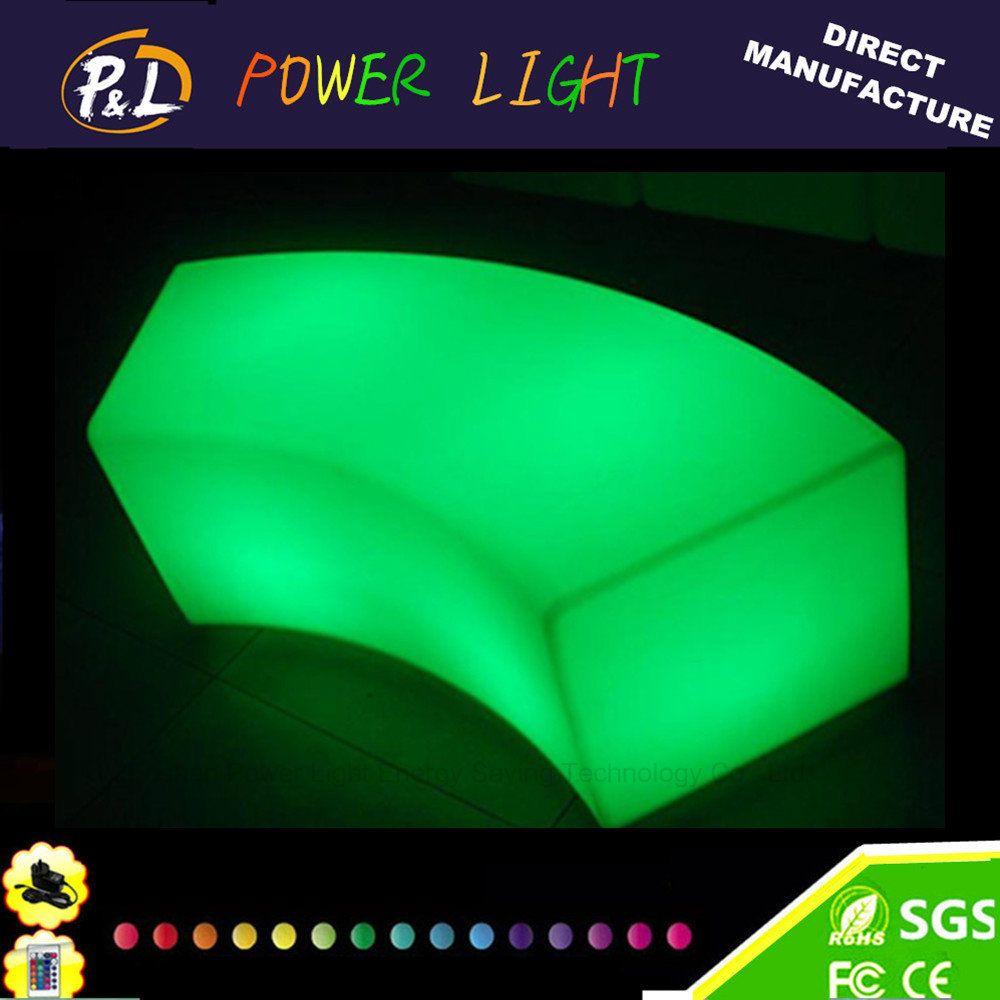 Outdoor Furniture Rechargeable Colorful LED Lighted Snake Bench ...