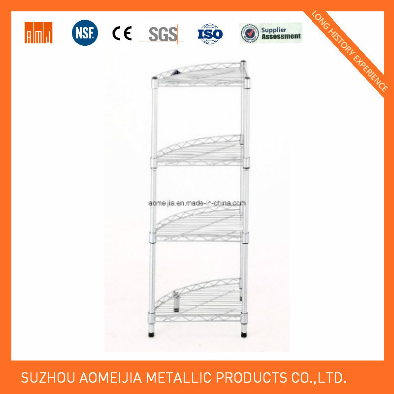 Commercial Metal Steel Rolling Storage Shelving Rack /Chrome Wire Shelf ...