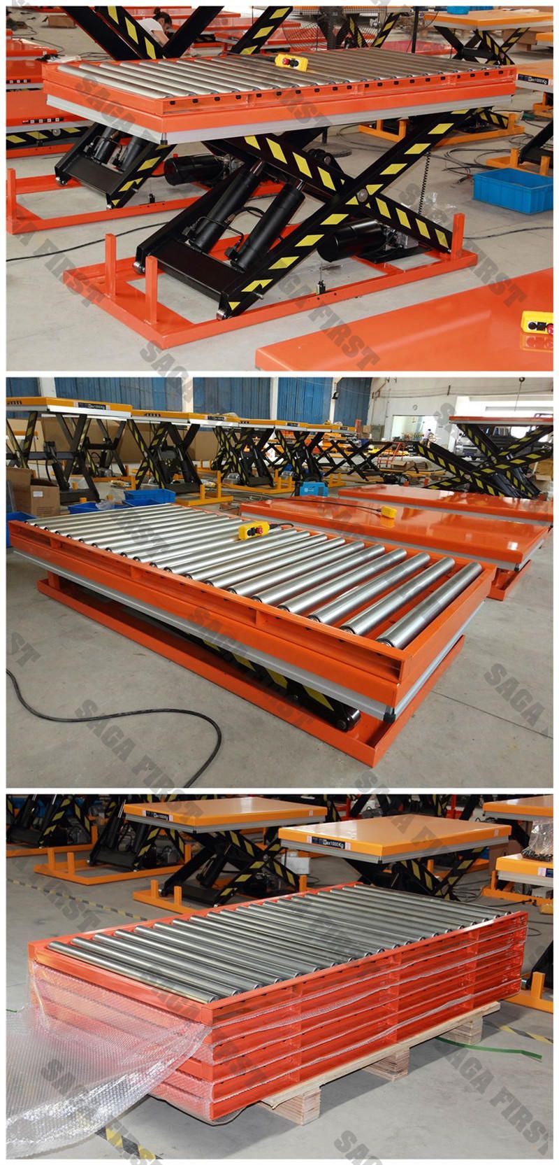 Hydraulic Furniture Wood Lifting Roller Platform Conveyor Electric Lift ...